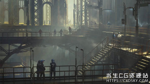 未来机械工厂设备场景环境3D模型Kitbash3D Props – Machinery (C4D/MAX/Maya/OBJ/FBX ...