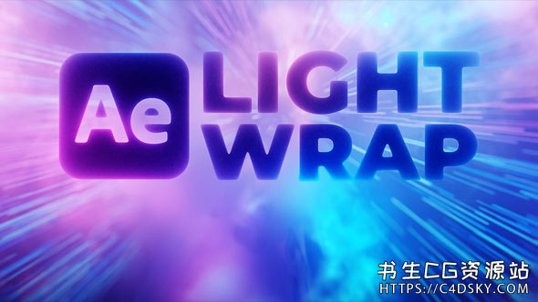 中文汉化-快速生成灯光环绕灯光包裹特效合成AE插件Crate's Light Wrap v0.5 Win/Mac | C4DSKY